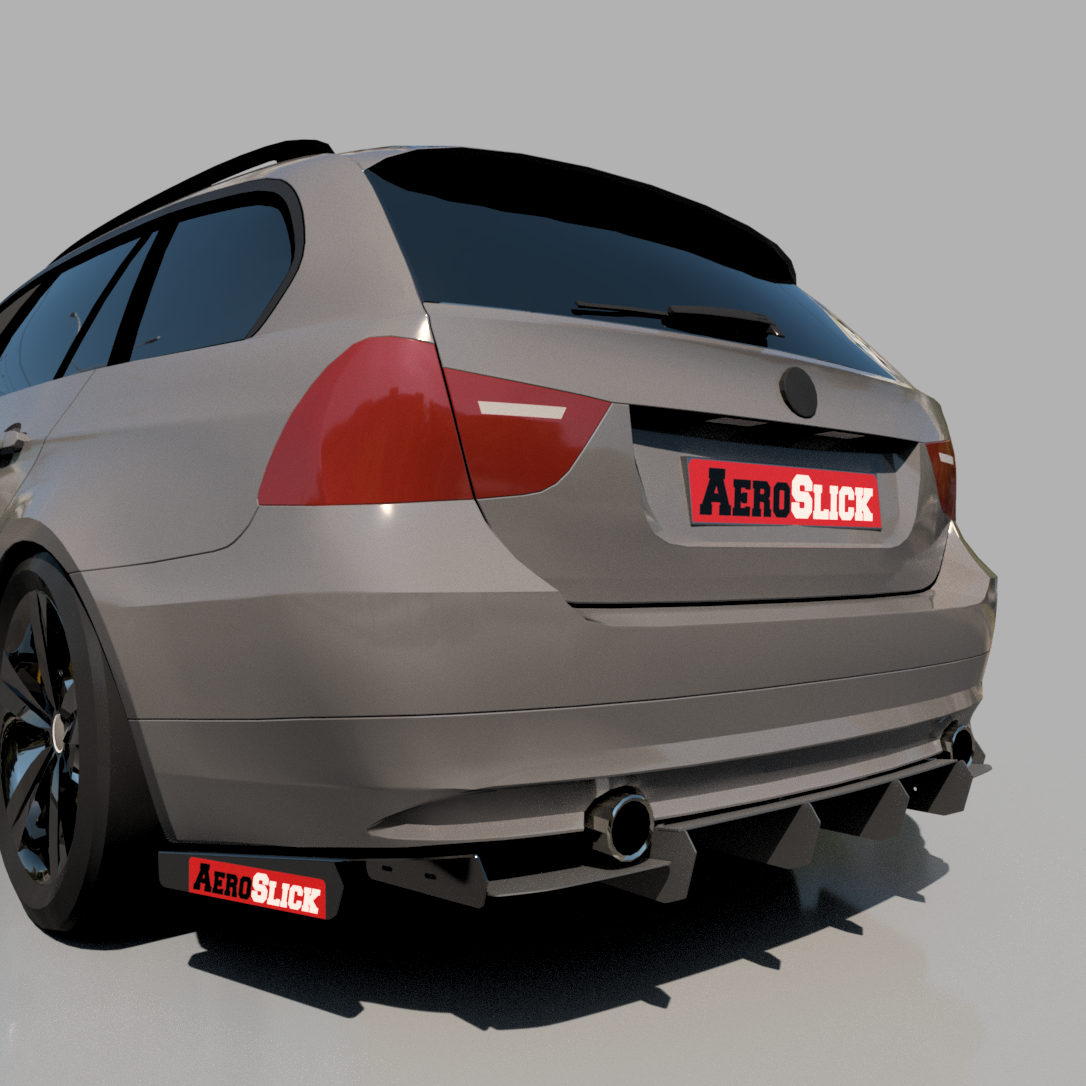 BMW rear diffuser | BMW E90/E91 Aluminium Diffuser | AeroSlick